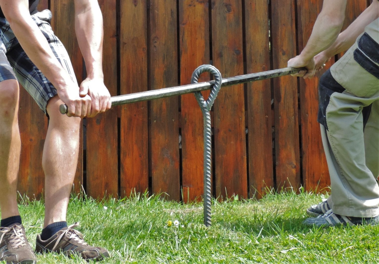 2x Schwerlast Bodenanker 120 cm | Hahn Metallbearbeitung